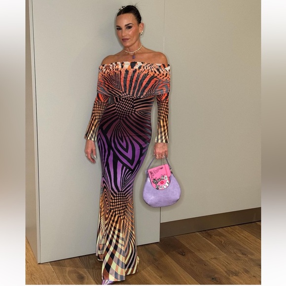 AFRM | Dresses | Nwt Afrm Thelma Off The Shoulder Long Sleeve Maxi ...